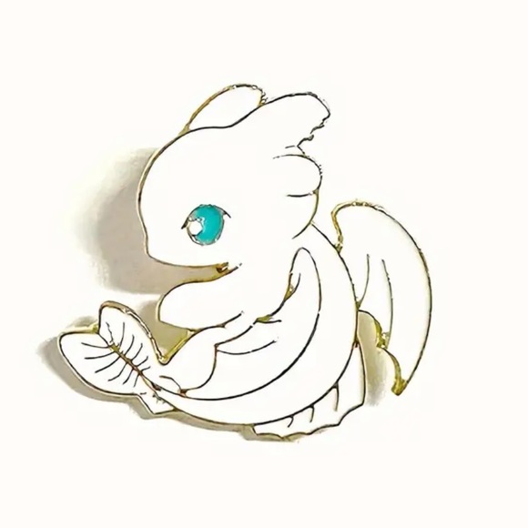 Jewelry | 315 Toothless Light Fury How To Train Your Dragon Enamel Pin ...